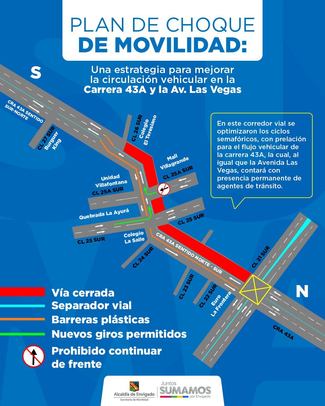 Plan de Choque de Movilidad en Envigado