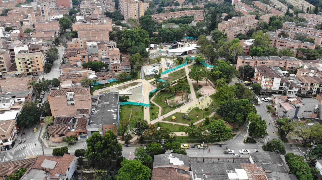 Parque El Dorado de Envigado 5.000 metros cuadrados de espacio público