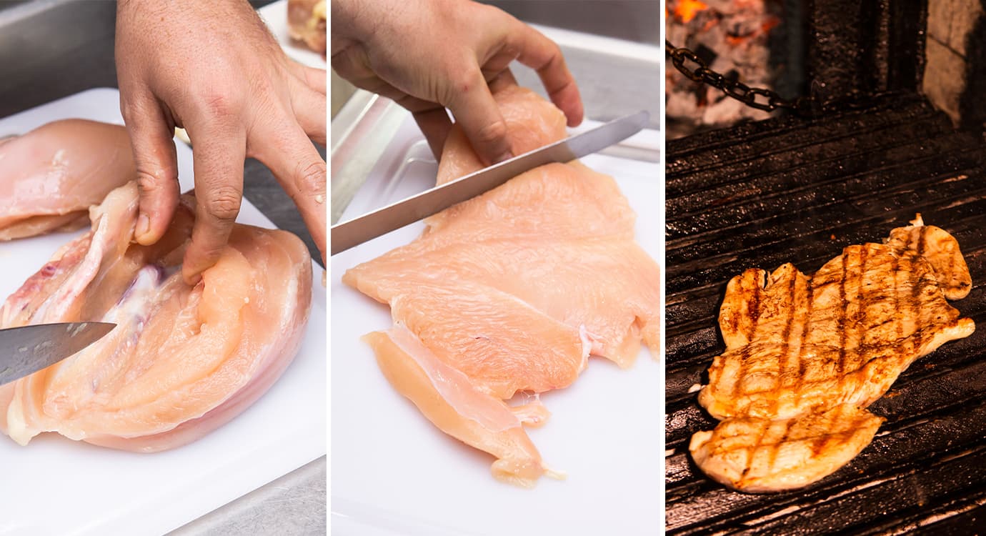 Paso a paso, deshuesamos la pierna y la pechuga de pollo