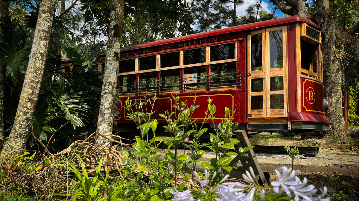 Vagón del tranvía en Museo del Transporte