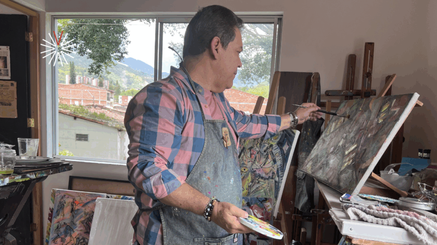 El proceso artístico del maestro José Javier Mejía - Vivir en El Poblado